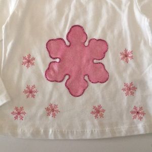 Garanimals | Shirts & Tops | Girls Christmas Winter Top Pink Snowflakes ...